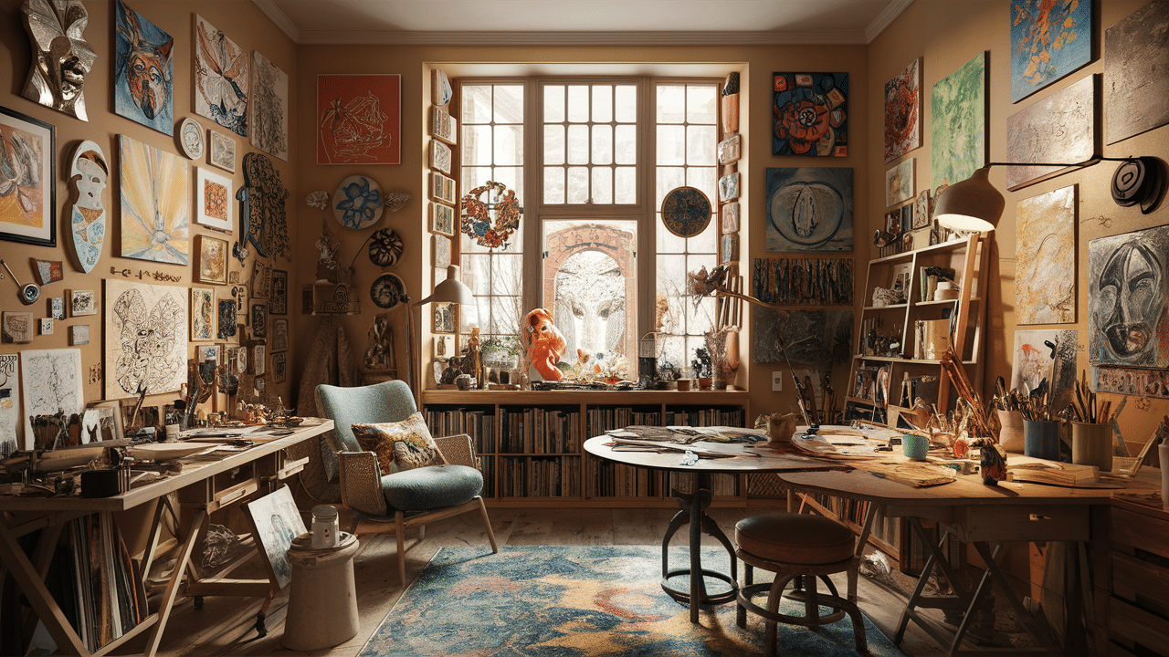 35 Creative Art Room Ideas for Every Artist - Crafty Daisies