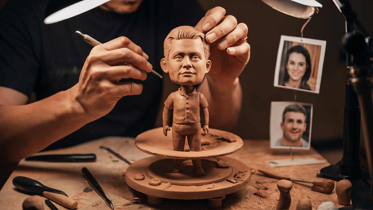 How to Sculpt a Clay Bobblehead? - Crafty Daisies