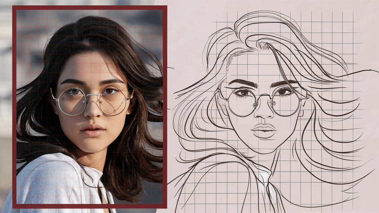 How to Use the Grid Drawing Method - Crafty Daisies