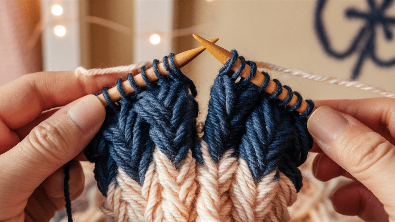 How to Knit a Two Color Brioche Stitch? - Crafty Daisies