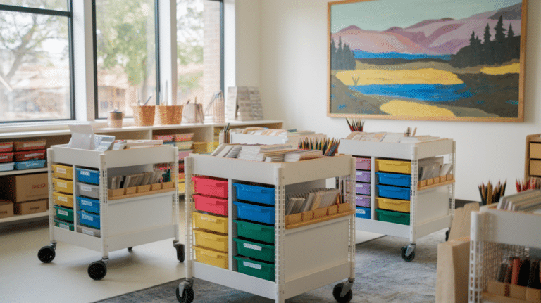 30 Creative Ideas for Your Art Classroom Decor - Crafty Daisies