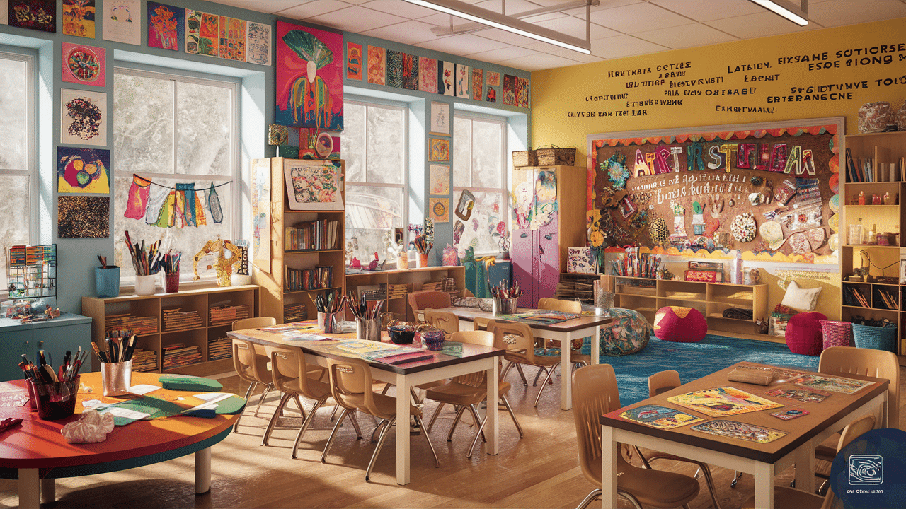 30 Creative Ideas for Your Art Classroom Decor - Crafty Daisies