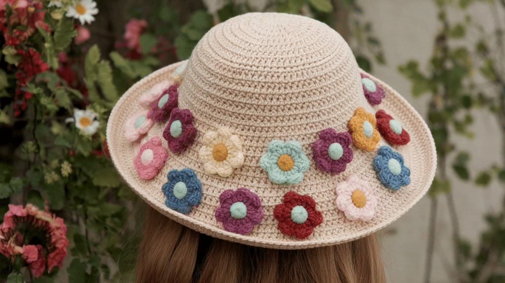Free & Easy Crochet Flower Hat Pattern - Crafty Daisies