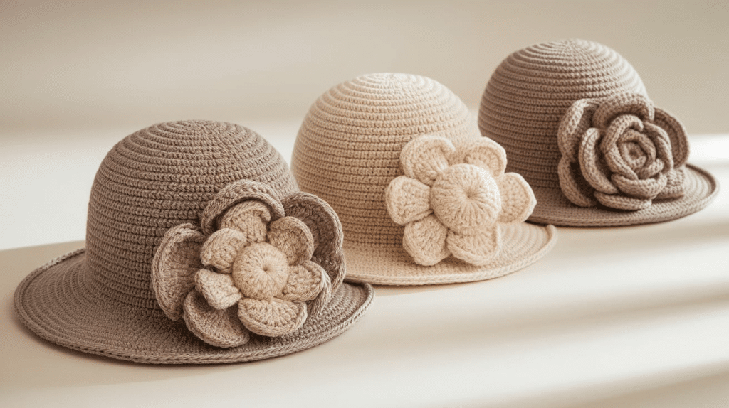 Free & Easy Crochet Flower Hat Pattern - Crafty Daisies