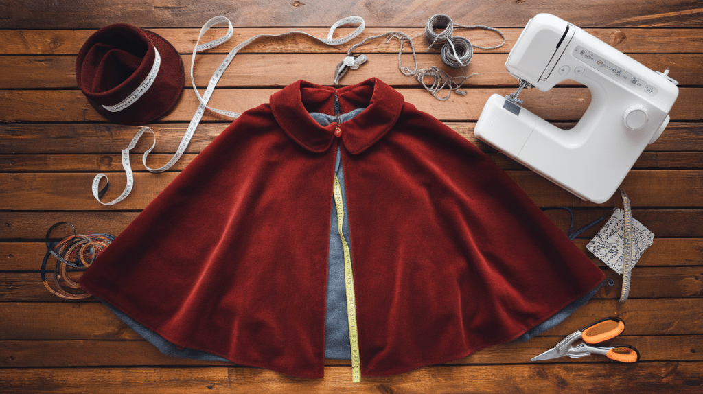 My Step-By-Step Guide to Sewing a Circle Cape - Crafty Daisies
